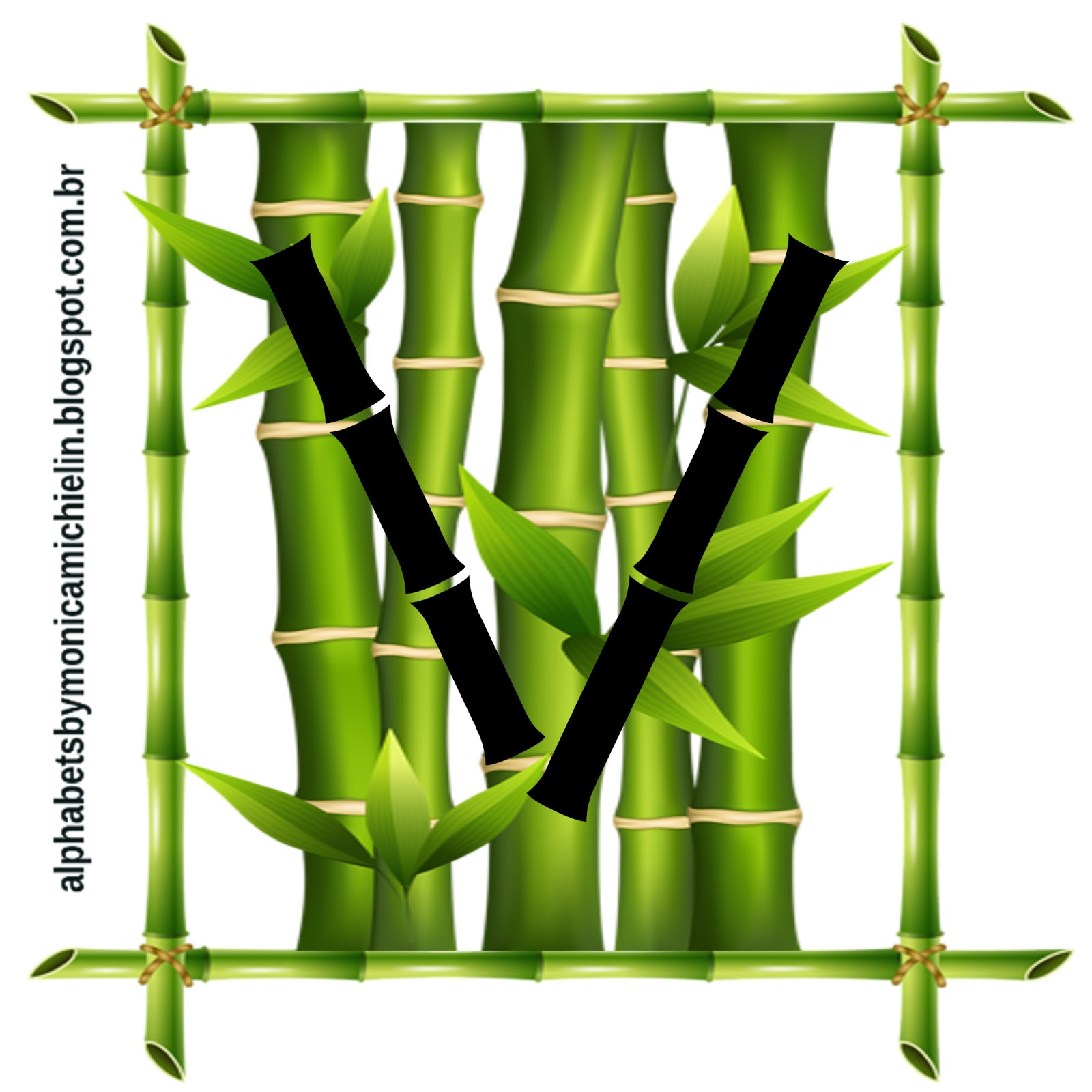 M. Michielin Alphabets: BAMBU ALFABETO POR MÔNICA MICHIELIN ANTUNES VIEIRA