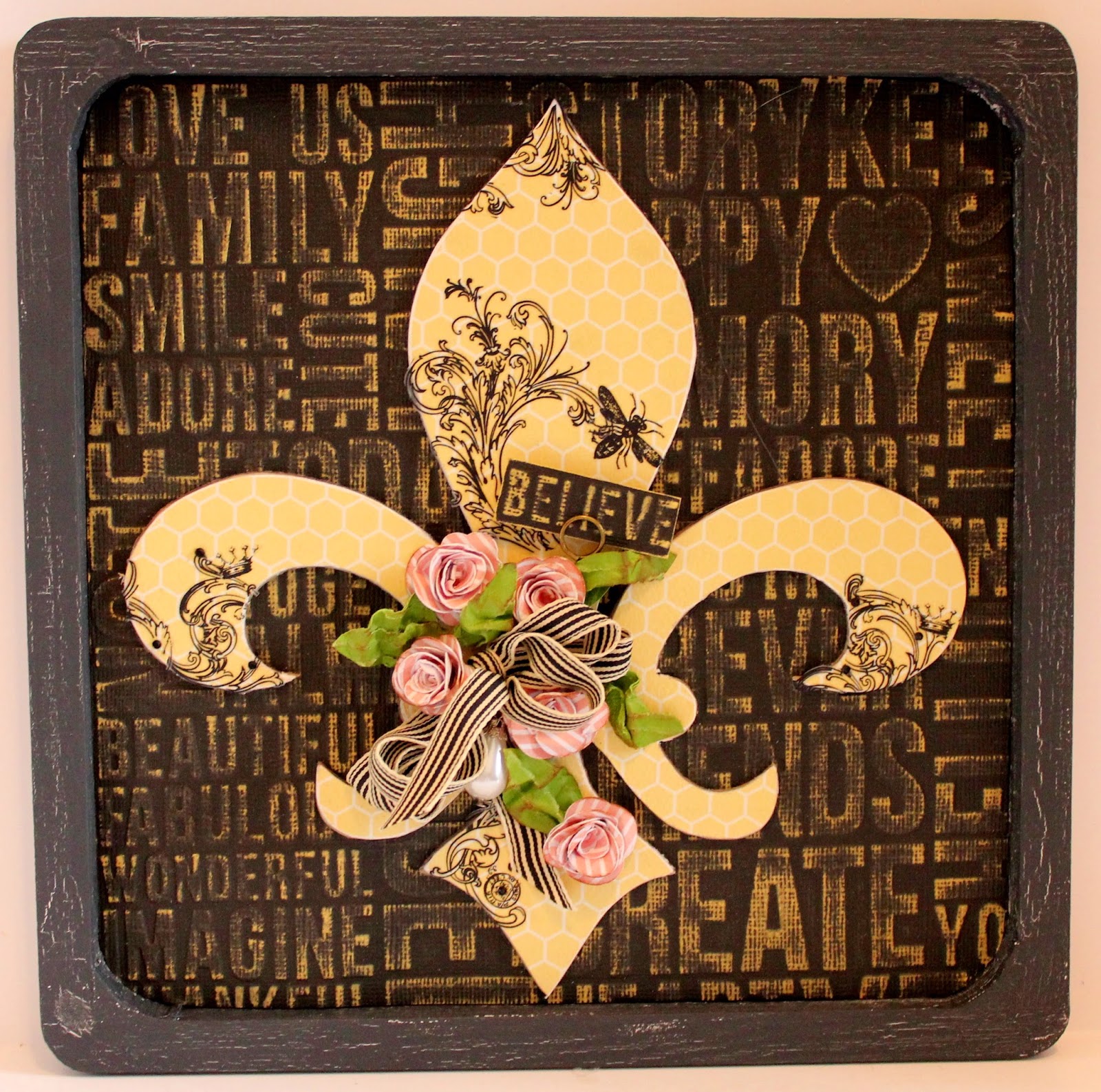 Pam Bray Designs: A Girl with Flair: Beautiful Words Frame with Craftwell