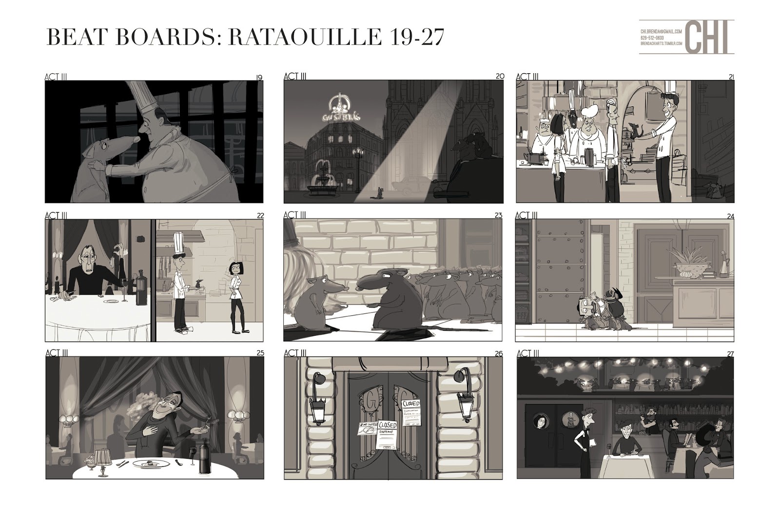 Brenda Chi: Rataouille Beat Boards