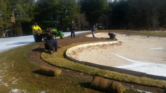 Dominion Valley Turfgrass News: Bunker Improvement