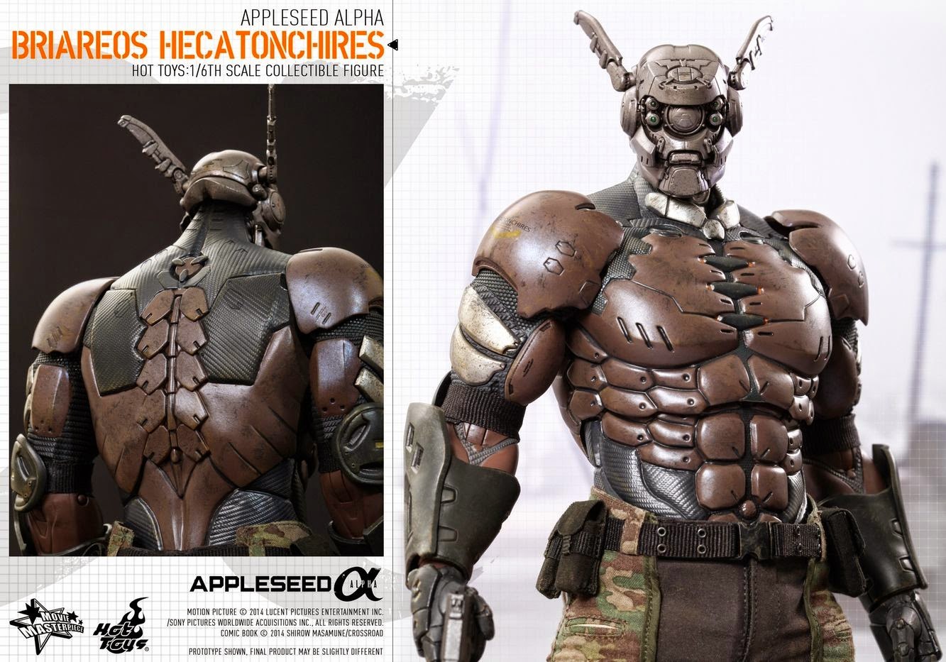 onesixthscalepictures: Hot Toys Appleseed Alpha BRIAREOS HECATONCHIRES ...