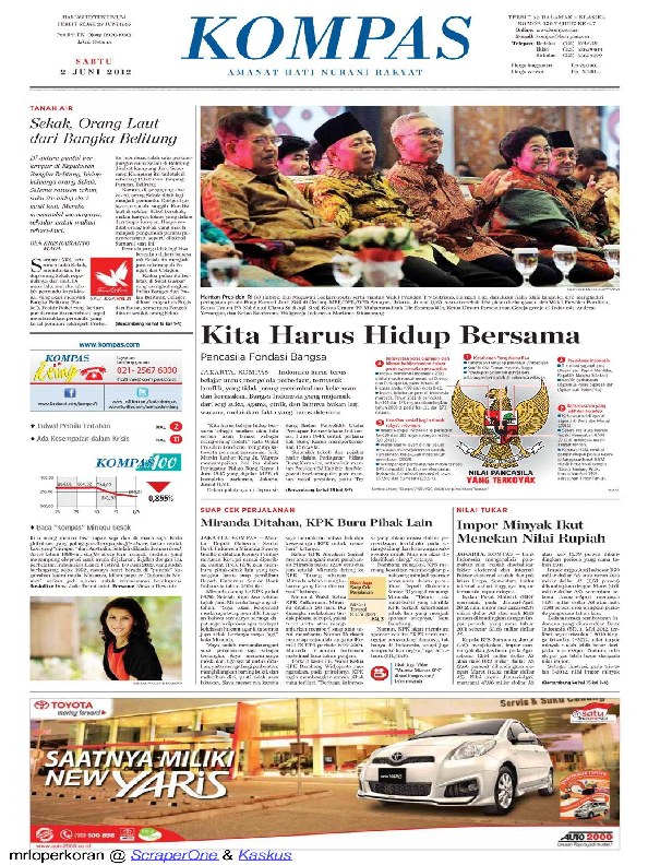 Koran Kompas, Sabtu 2 Juni 2012 | SEGALANYA ADA DISINI