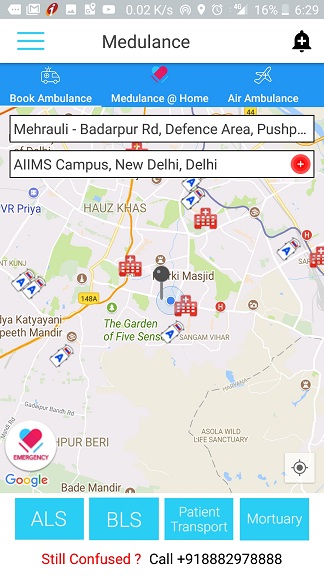 Medulance App Review: Book Your Ambulance online using Smartphone - H2S ...