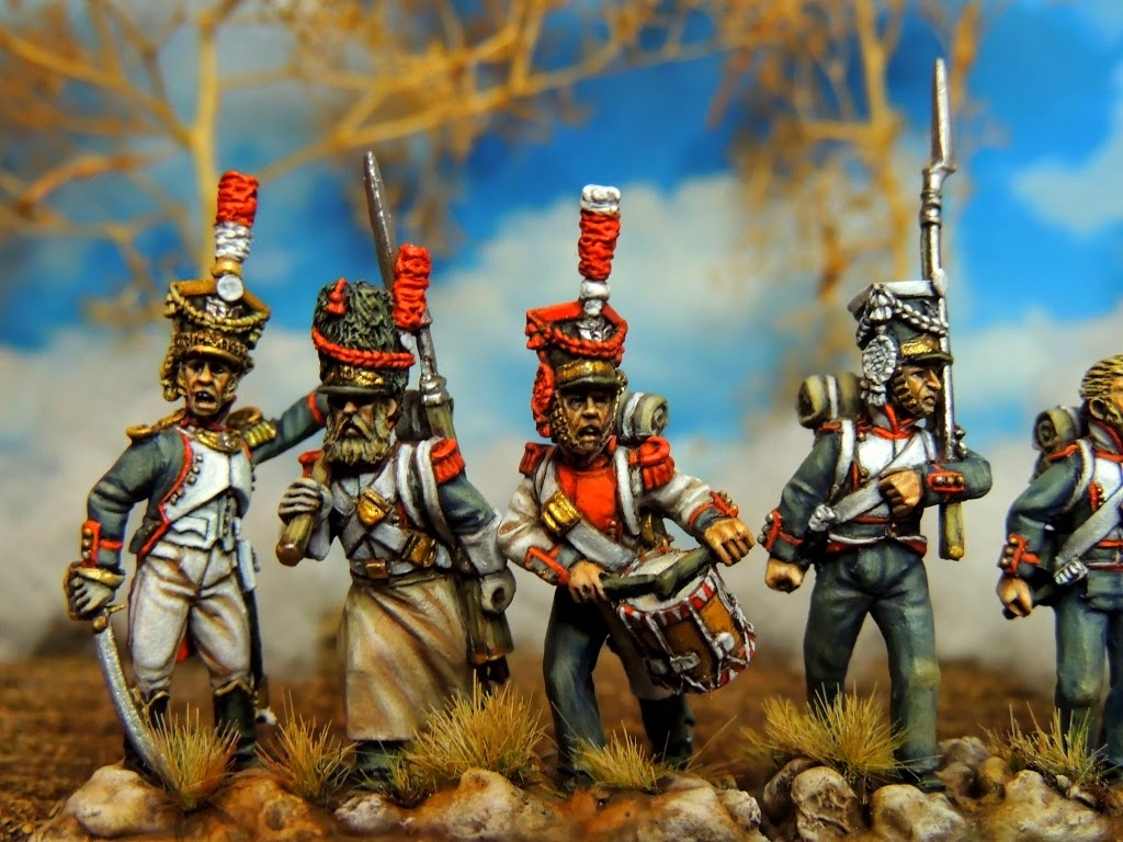 RTB AT LARGE: Grand Duchy of Warsaw infantry painted by Francesco Thau