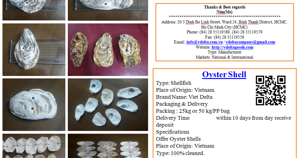 Oyster shell suppliers