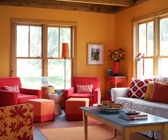 Elite Decor: 2015 Decorating Ideas with Orange Color