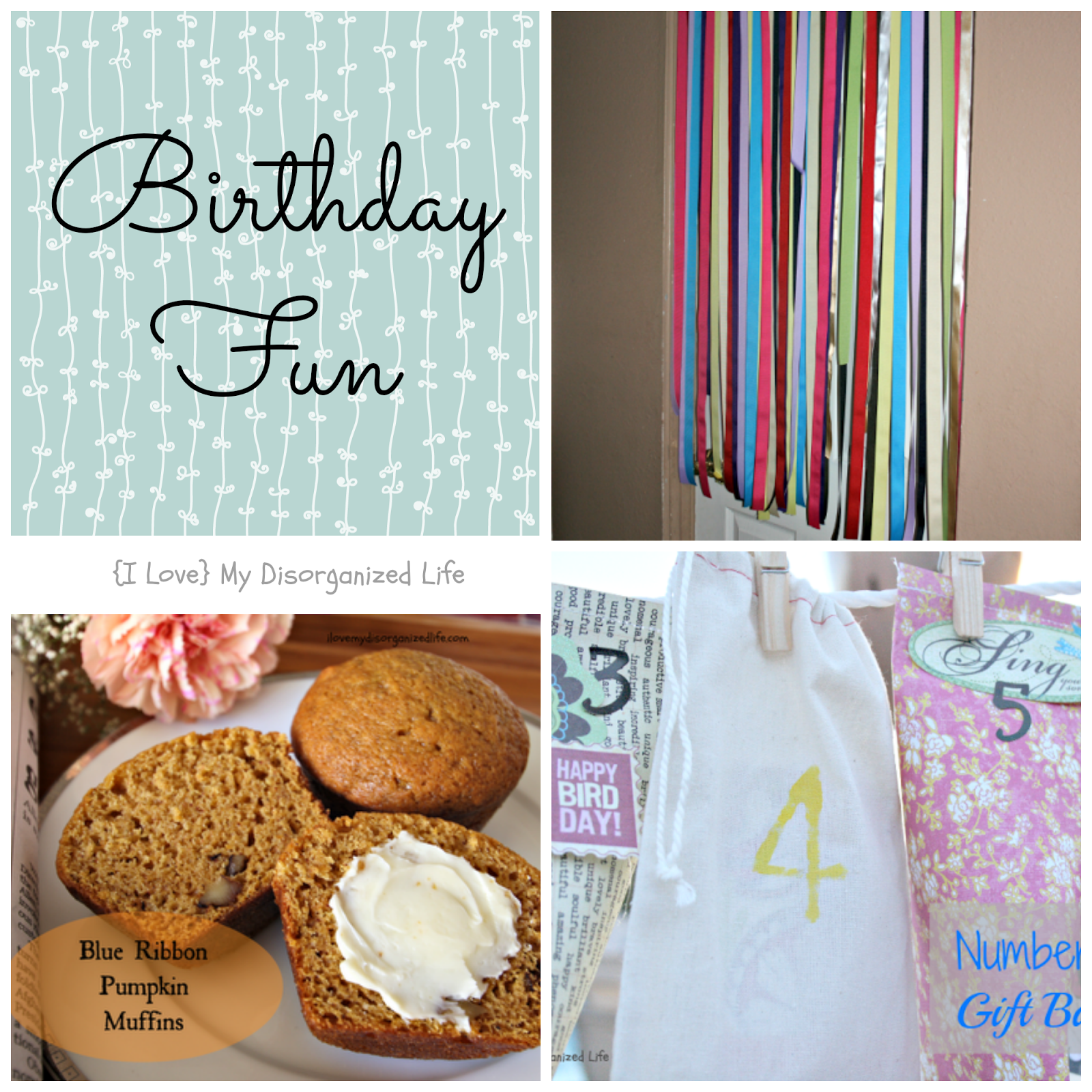 Birthday Party Round Up - {i love} my disorganized life
