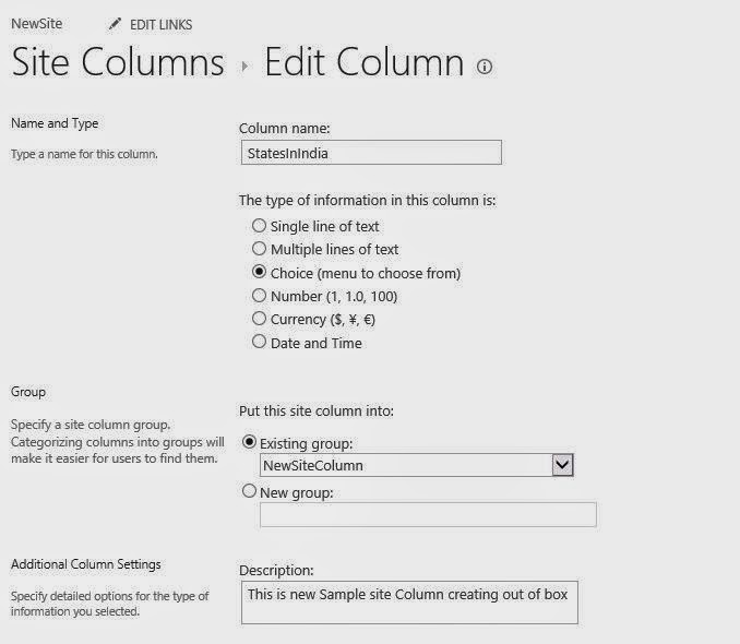 How to Create Site Column in SharePoint 2013 ? | SharePoint Waves