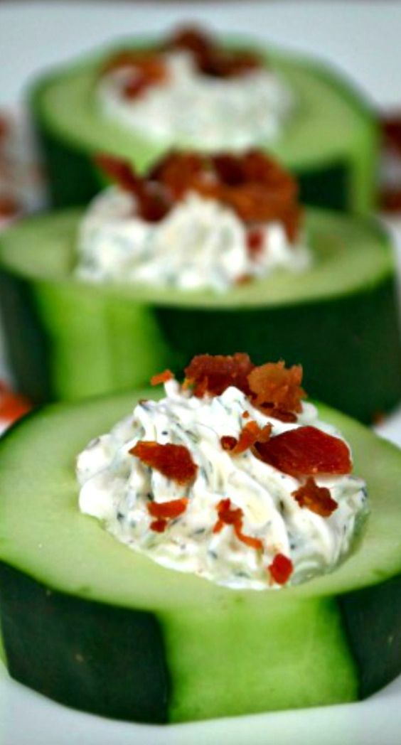 Stuffed Cucumber Cups - healthy dinner recipe