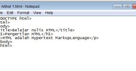 Pengertian HTML , Apa itu HTML ? HTML itu Mudah ~ Belajar Bahasa ...