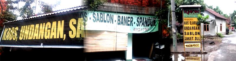 Stand Banner / Spanduk Duduk untuk Usaha kokoh dari kayu - Khan Collection