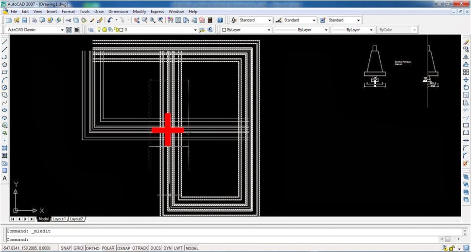 Bhang_jay: Membuat denah pondasi dengan multi line pada AutoCAD