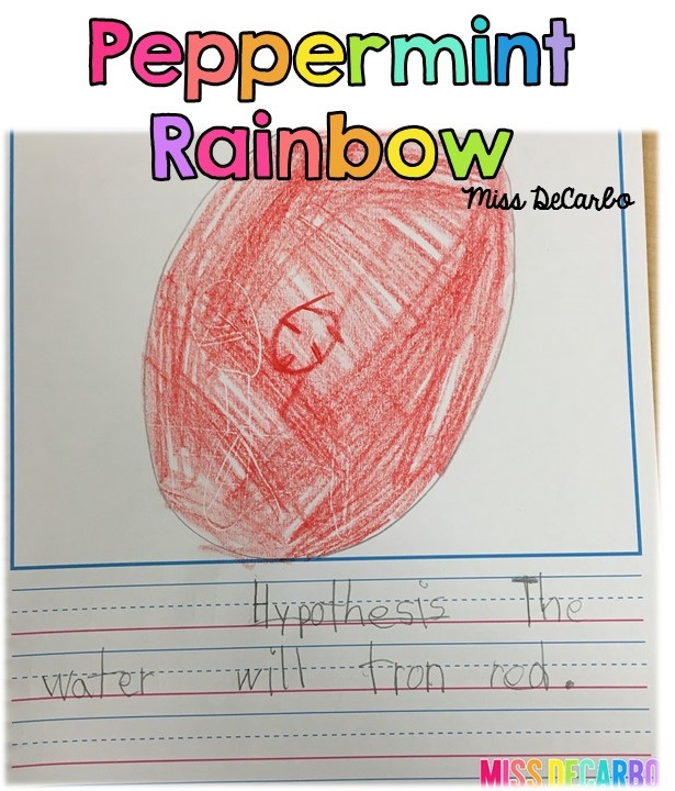 Peppermint Rainbow Science Experiment - Miss DeCarbo