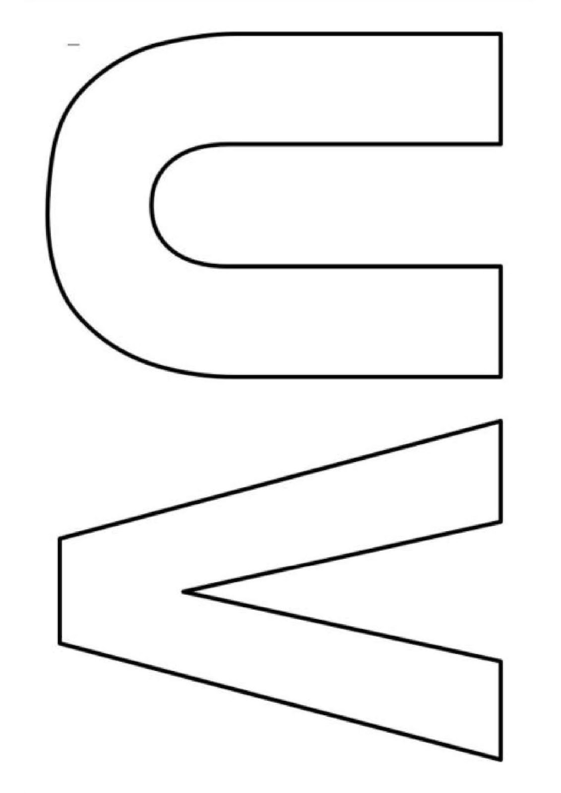 ABC - Letras do alfabeto para imprimir: 60 moldes do alfabeto lindos ...