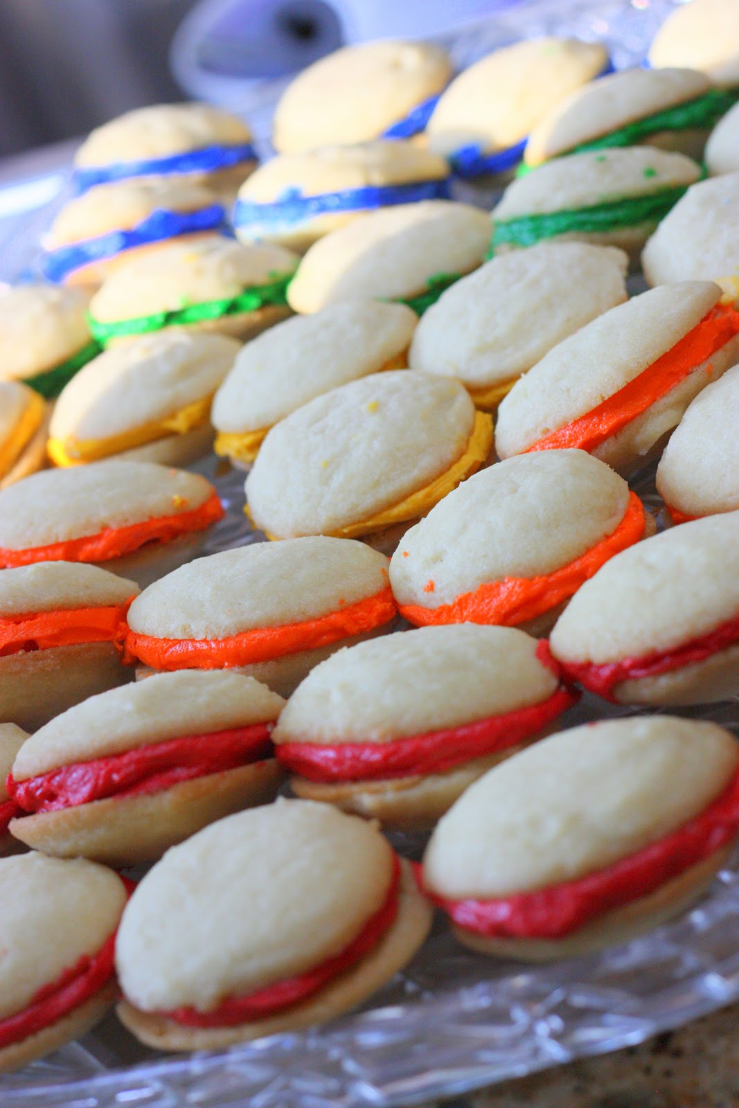Rainbow Sandwich Cookies - home is where my story begins...