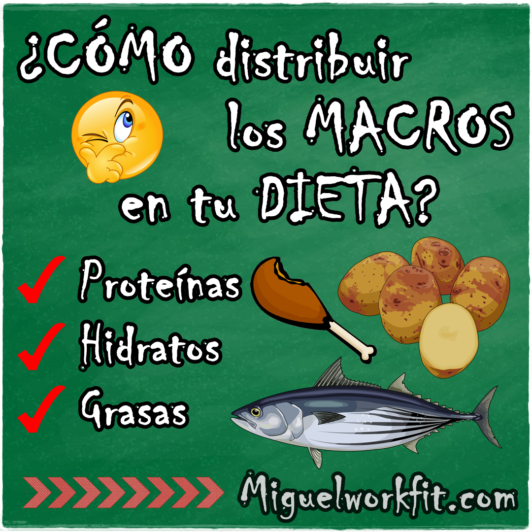 Distribución de los macros en tu dieta - MIGUELWORKFIT