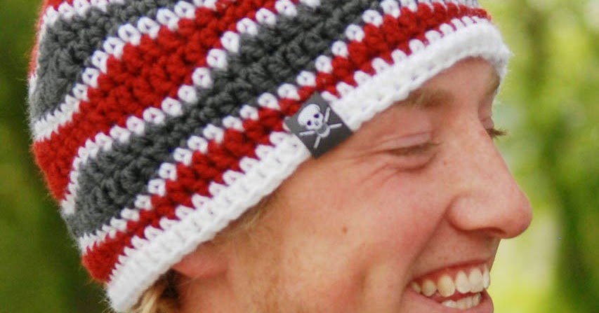 Playin' Hooky Designs: Brain Waves Beanie Free Crochet Pattern