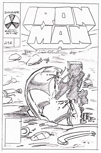 Marvel Comics of the 1980s: 1988 - Anatomy of a cover - Iron Man #230