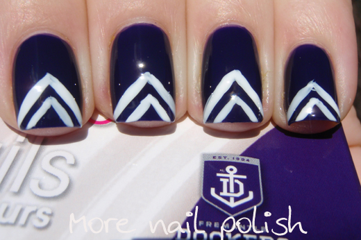 Ulta3 - AFL Fan Nails | Nail Art Ideas