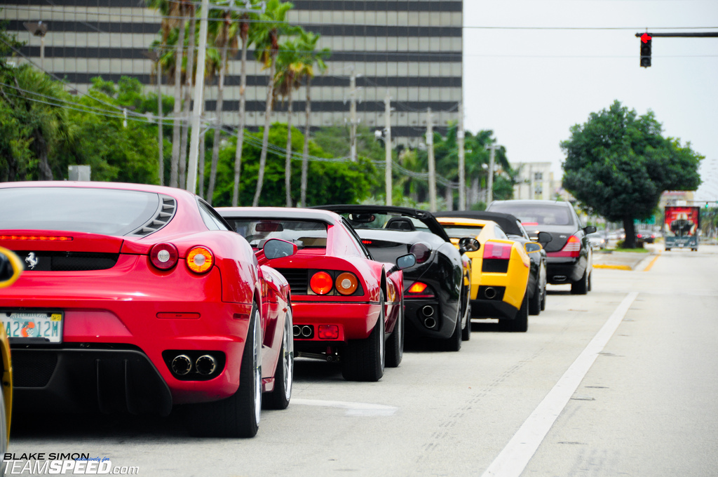 F1 Photography: Ferrari-Maserati Fort Lauderdale to Dolphin Stadium Run ...