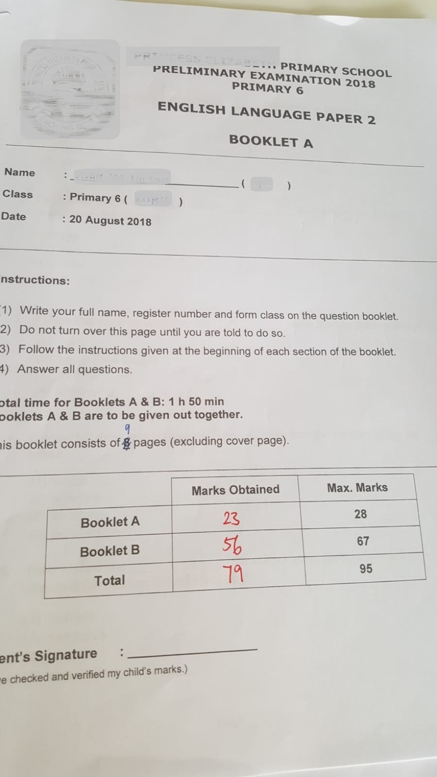 Bubbling Brain - ENGLISH: 2 Students, 2 Terrific Grades for Preliminary ...