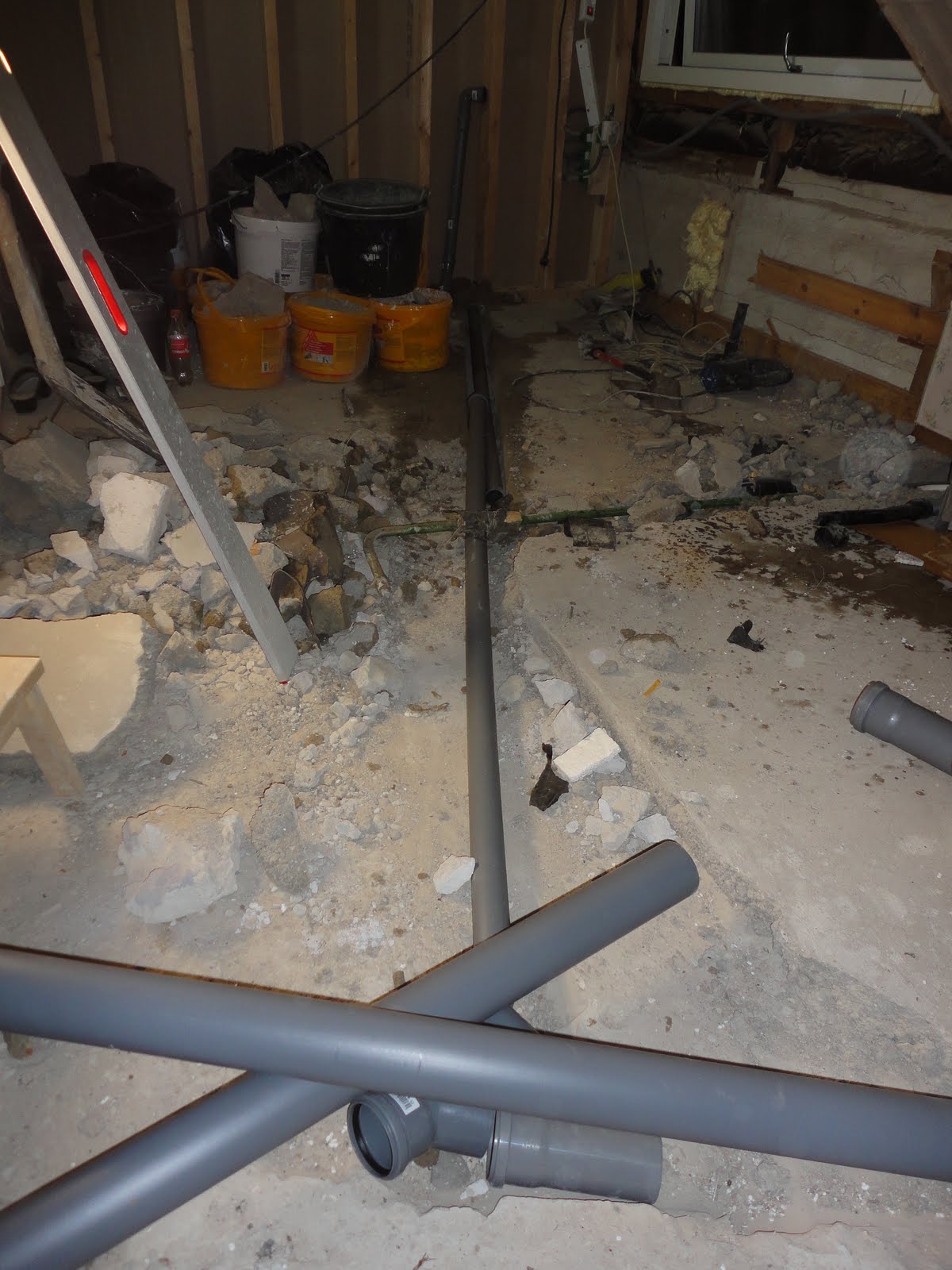 Päronprojektet: Avlopp badrum