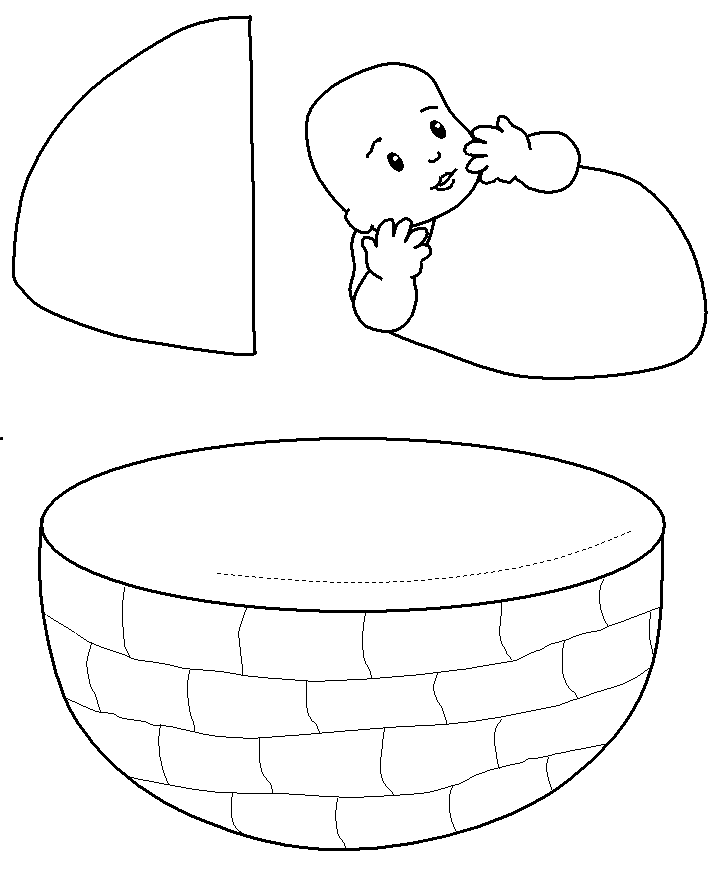 Historias Biblicas para Colorear: El Bebé Moisés