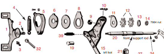 1941 Harley Davidson WL Restoration : Re-assembling the Footboard and ...