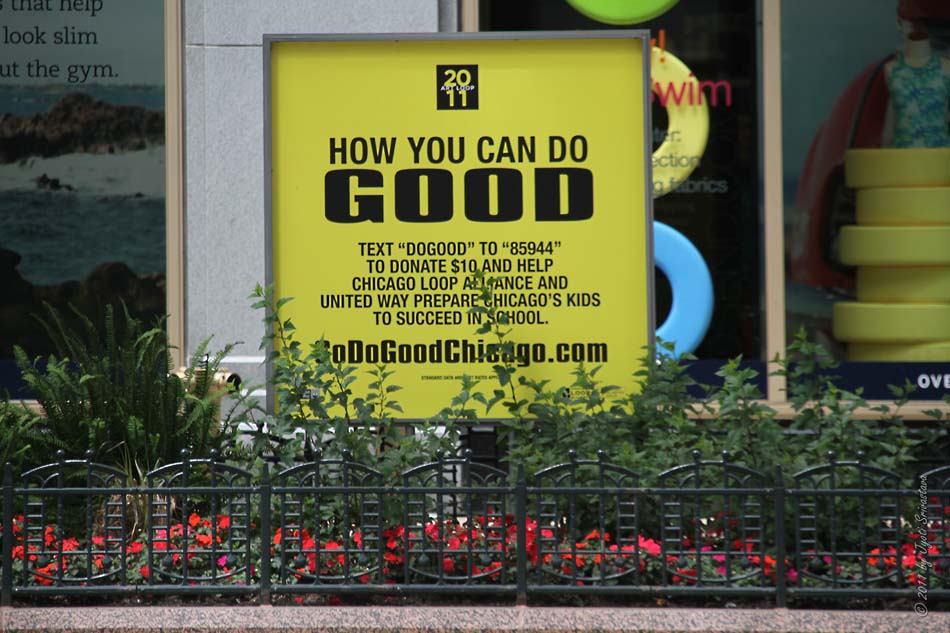 Public Art in Chicago: Loop Summer Exhibit ["Go Do Good" installation ...