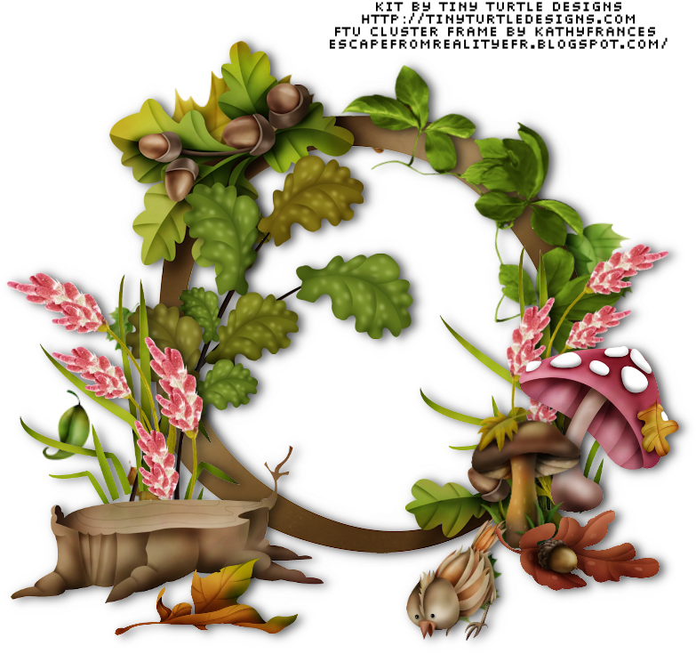 Escape From Reality Blog: FTU Cluster Frame 'Fall Friends'