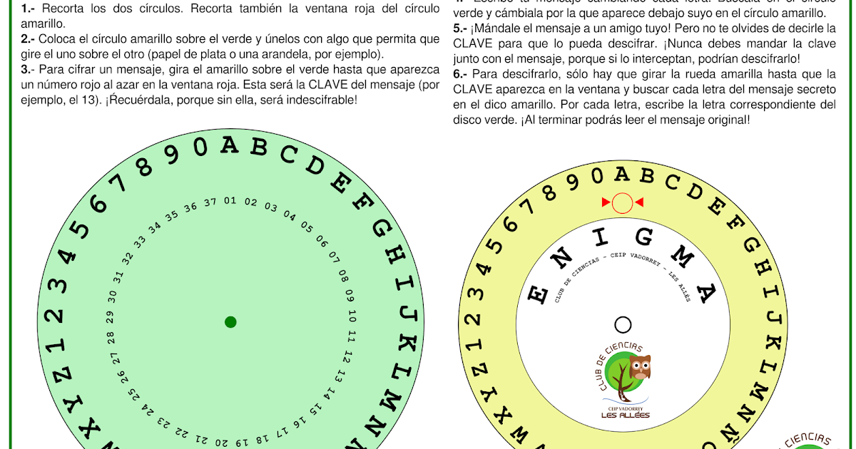 Club de Ciencias: ENIGMA: Crea tus propios mensajes secretos (1)