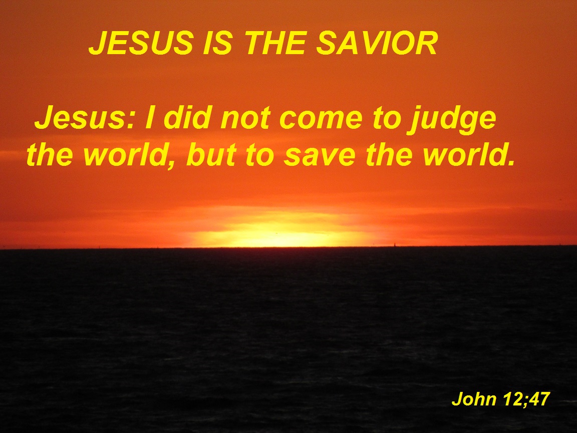 JESUS IS THE SAVIOR