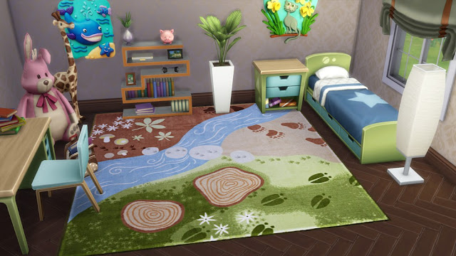 Corporation "SimsStroy": The Sims 4. Rugs "Ikea" set 13 for children