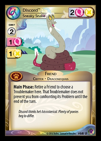 MLP Discord, Sneaky Snake CCG Cards | MLP Merch