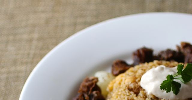 BURGHUL BI DFEEN RECIPE | LEBANESE RECIPES