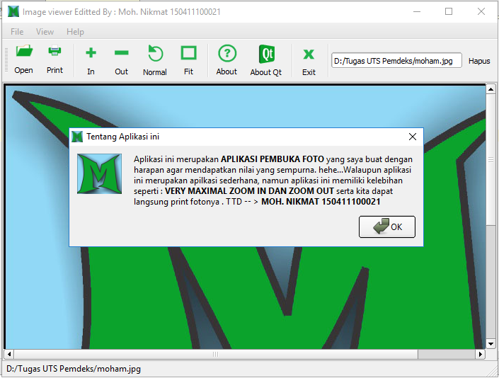 Membuat aplikasi pembuka foto menggunakan python dan library PySide ...