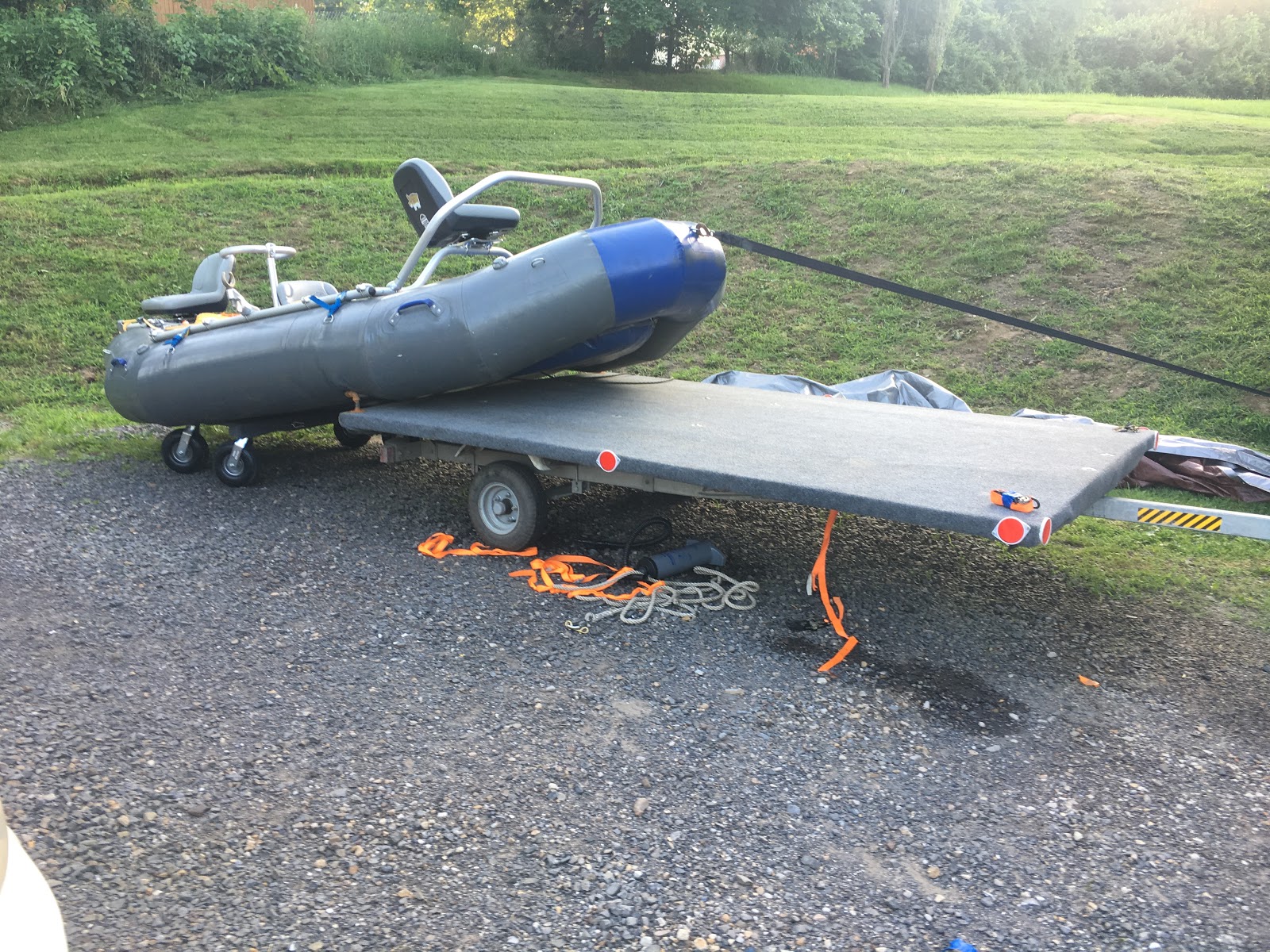 The Lady Grey Fly Fishing : Custom Raft Trailer and Dolly.