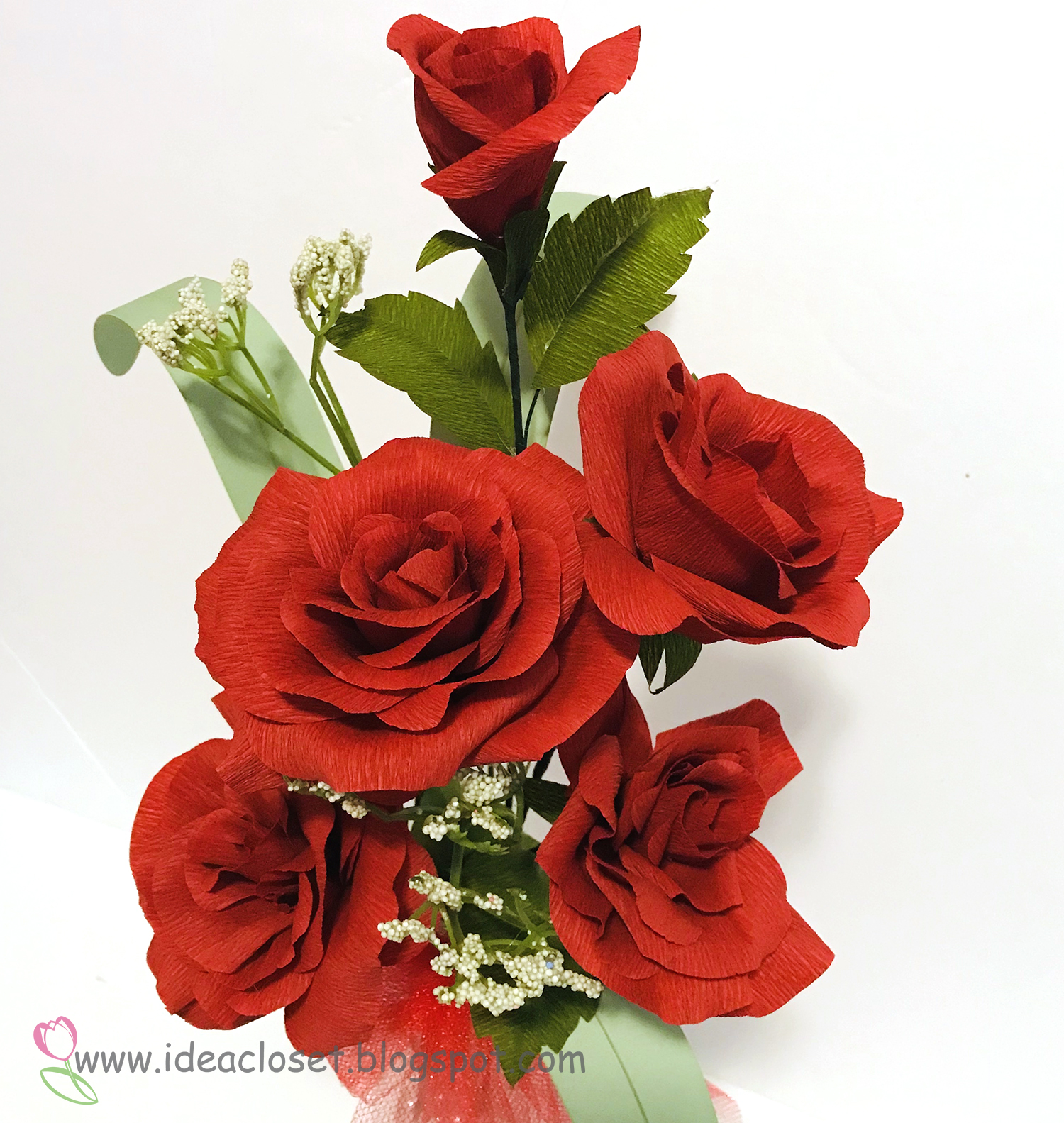 Crepe Paper Roses | Idea Closet