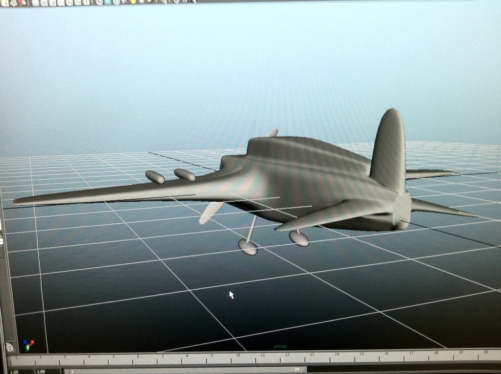 Michelle's Art: Maya Project: Plane