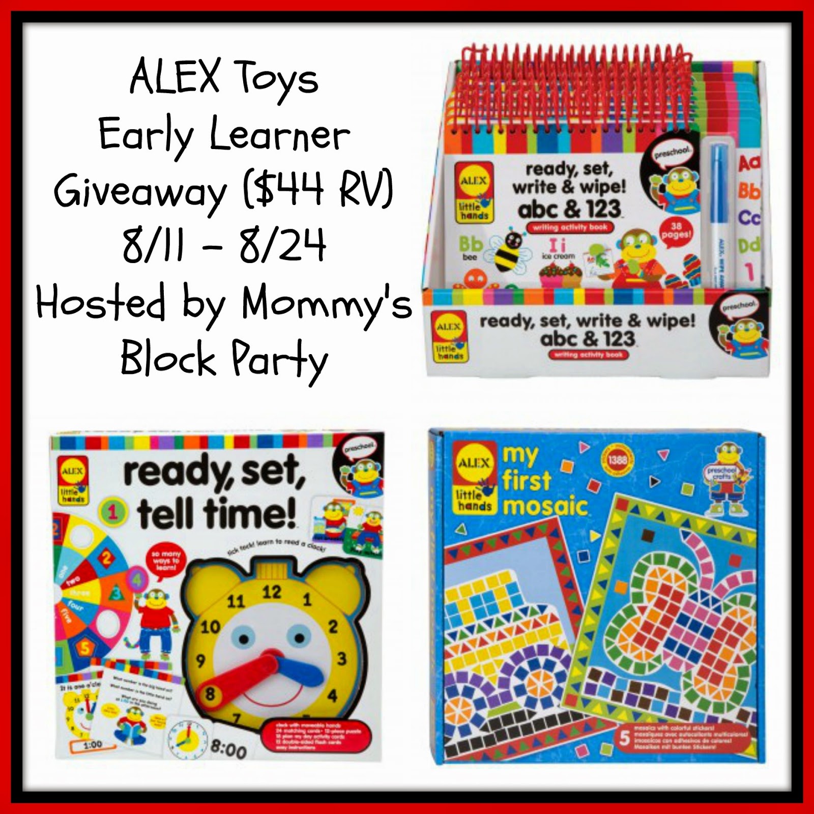 Preschool Prep with ALEX Toys #Review + #Giveaway - Mommy's Block Party