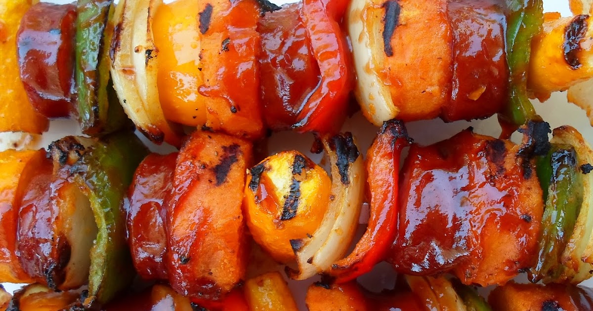 Happier Than A Pig In Mud: BBQ Kielbasa or Smoked Sausage Kabobs with ...