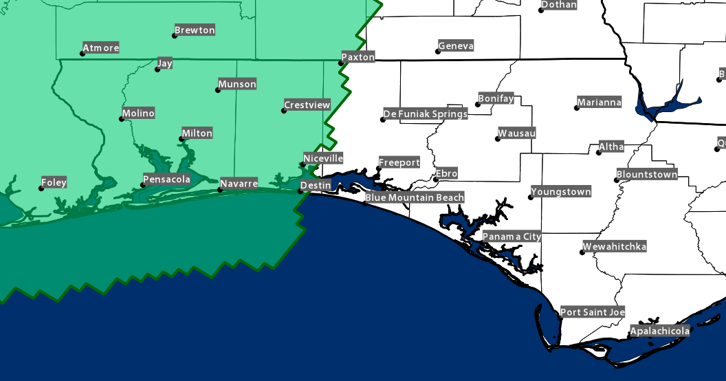 North Florida Weather Map