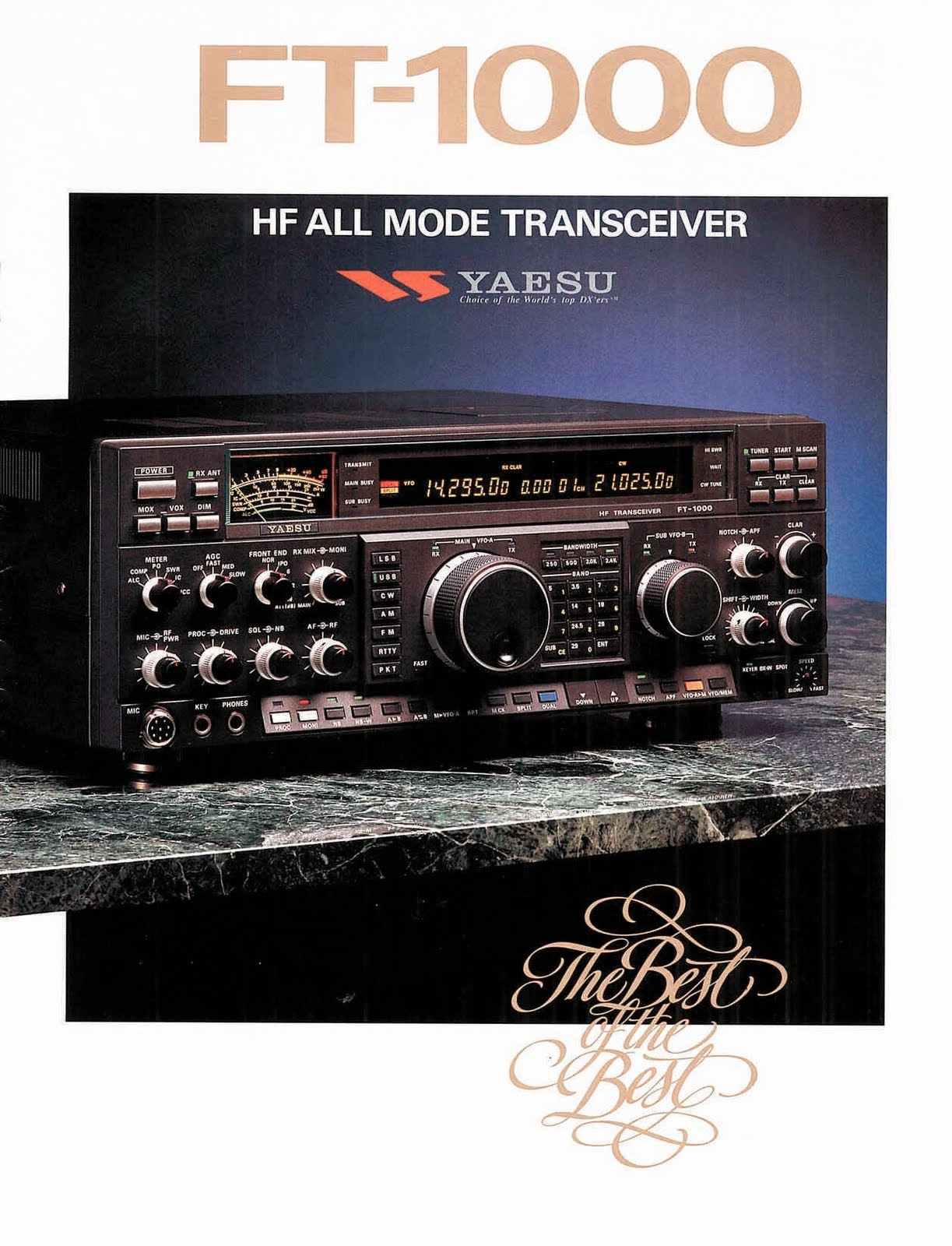 Mf Hf Transceiver Yaesu Ft 1000mp