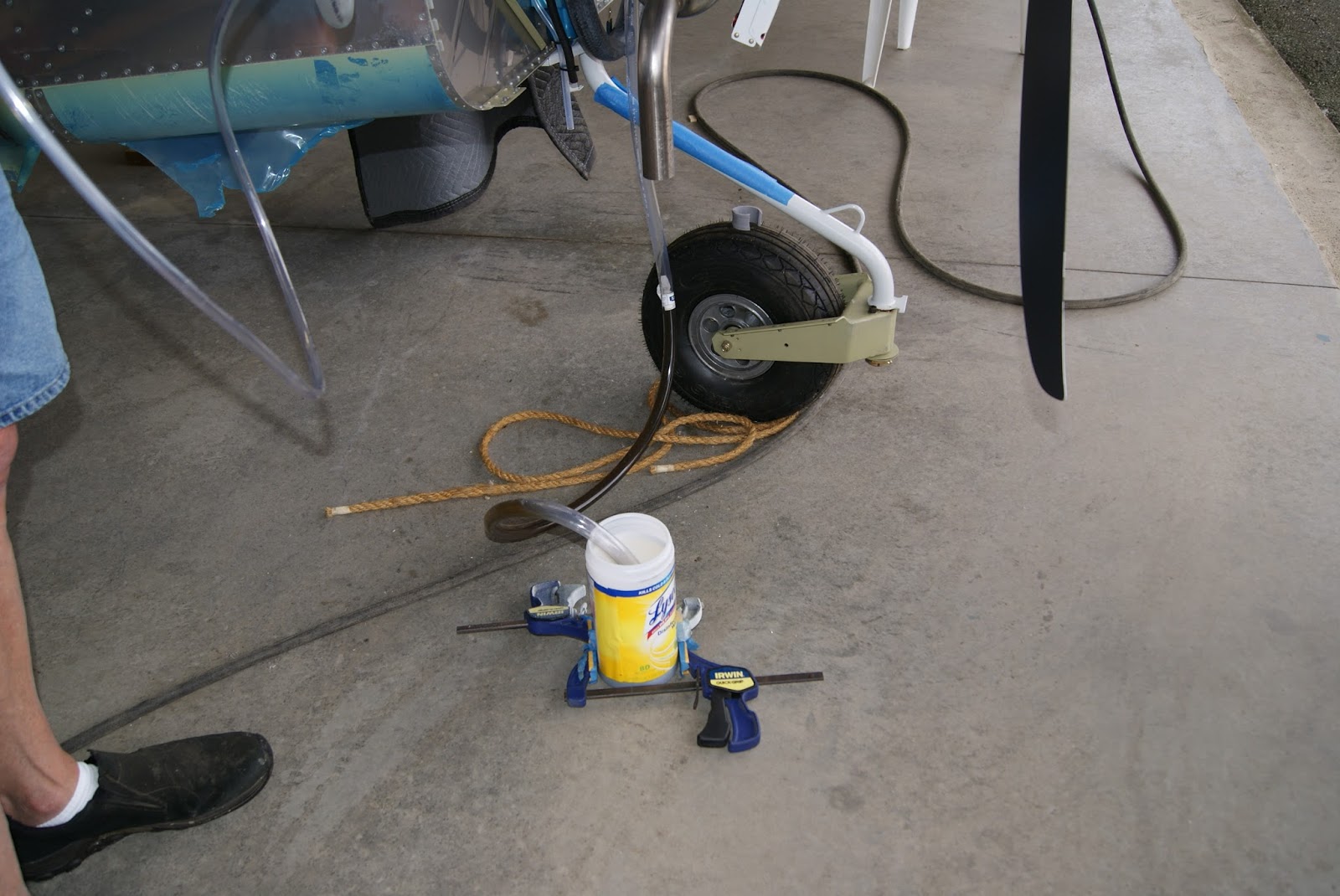 DOG Aviation John's RV-12 Blog: Performing Oil Purge Process On The ...