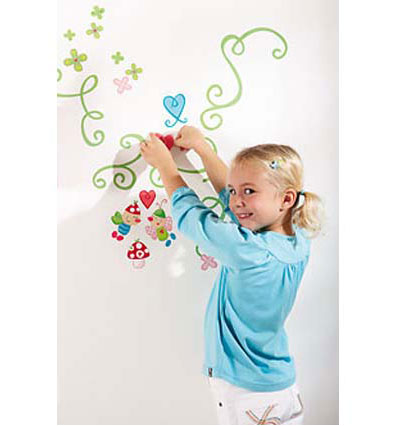 Decoración paredes de dormitorios de niños con stickers ~ Cocinas modernas