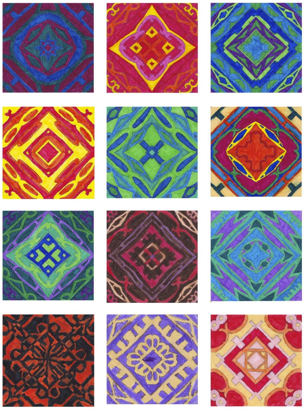 The Rolling Artroom: Name Designs 4th-6th Grade