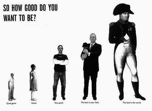 It's not how good you are. It's how good you want to be! ~ Muovo