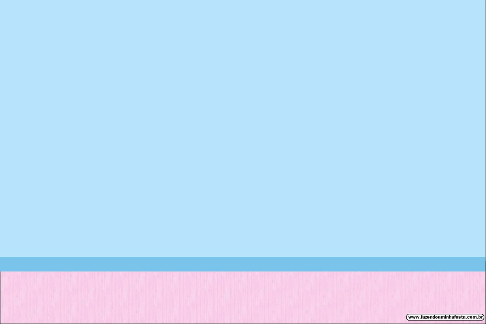 Rosado y Celeste: Invitaciones para Imprimir Gratis. - Oh My Bebé!