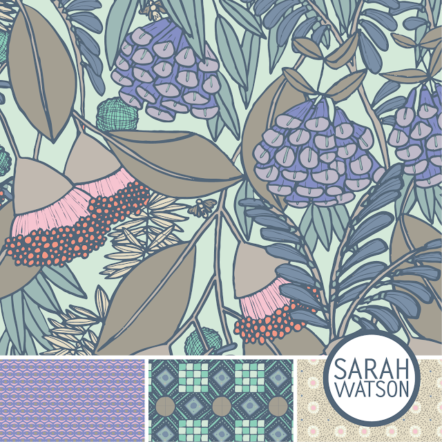 Sarah Watson Illustration: Pre-Surtex Print Collections from Sarah Watson