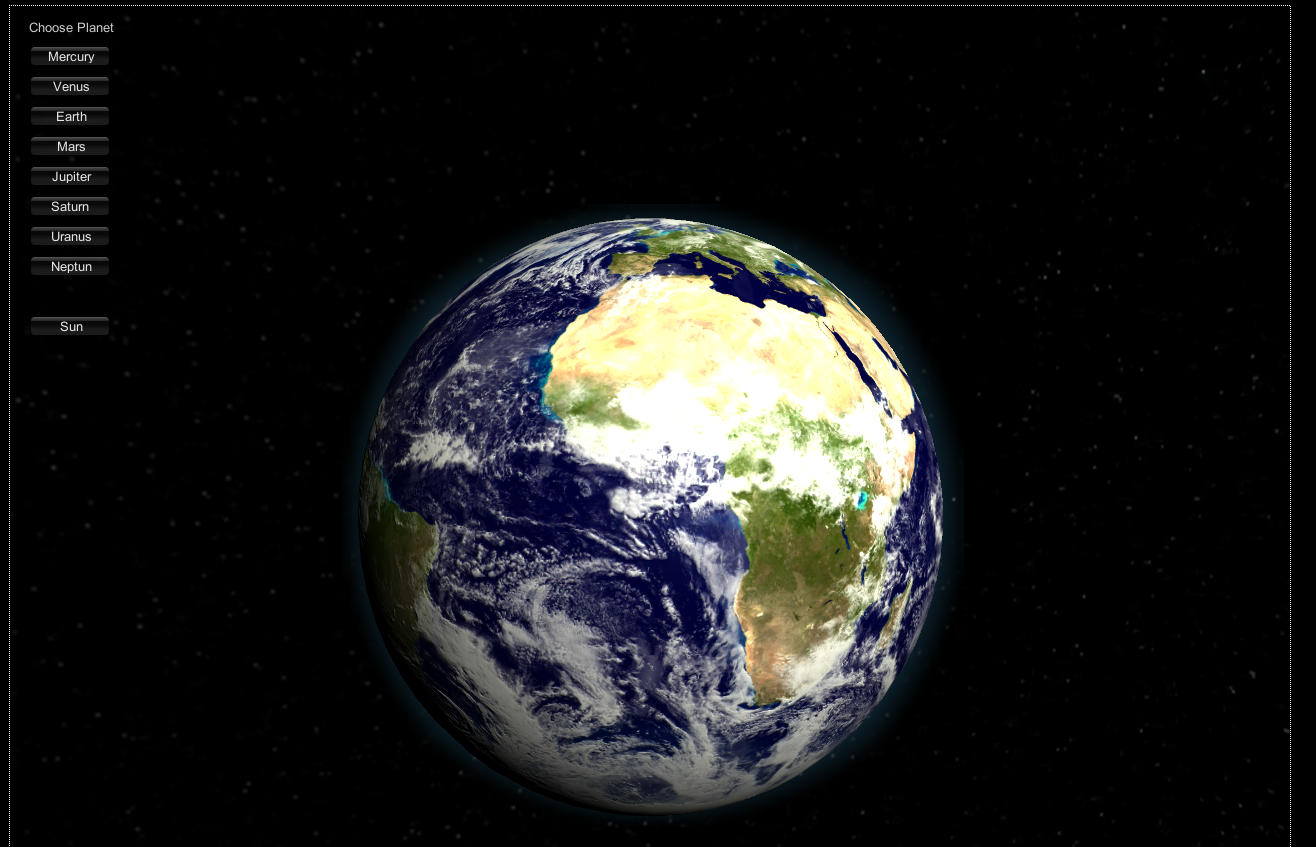 Project Solar System in Unity 3d - update #2 - Web Player Demo